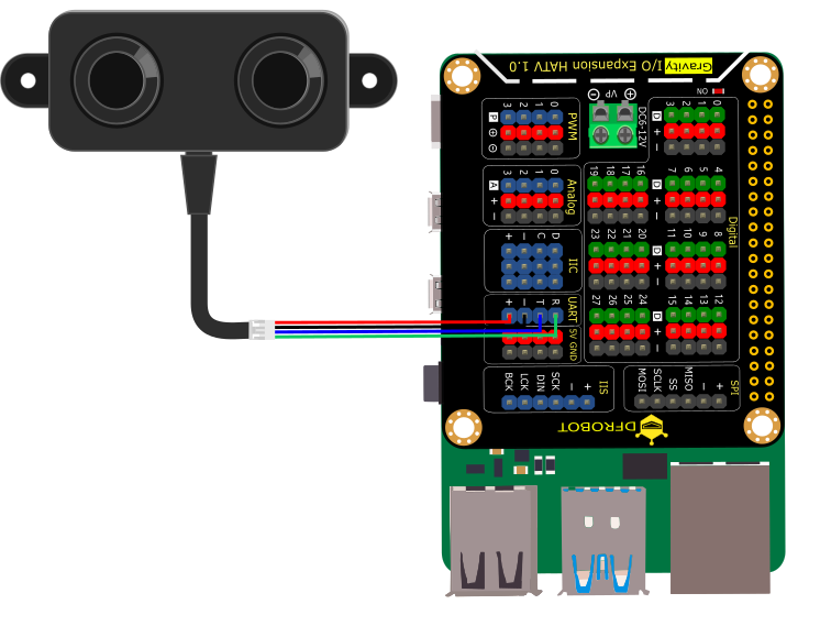 DFROBOT SEN0311 A02YYUW防水超声波传感器 产品资料 使用教程