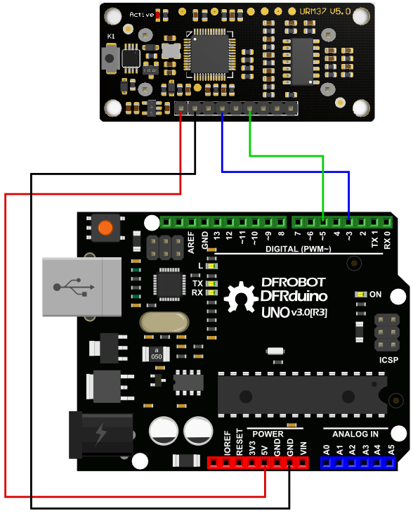 URM37 V5.0超声波测距传感器