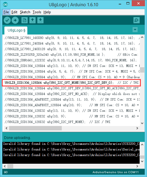 DFROBOT_I2C OLED-2864 显示屏_DFRO0486_产品说明_使用教程